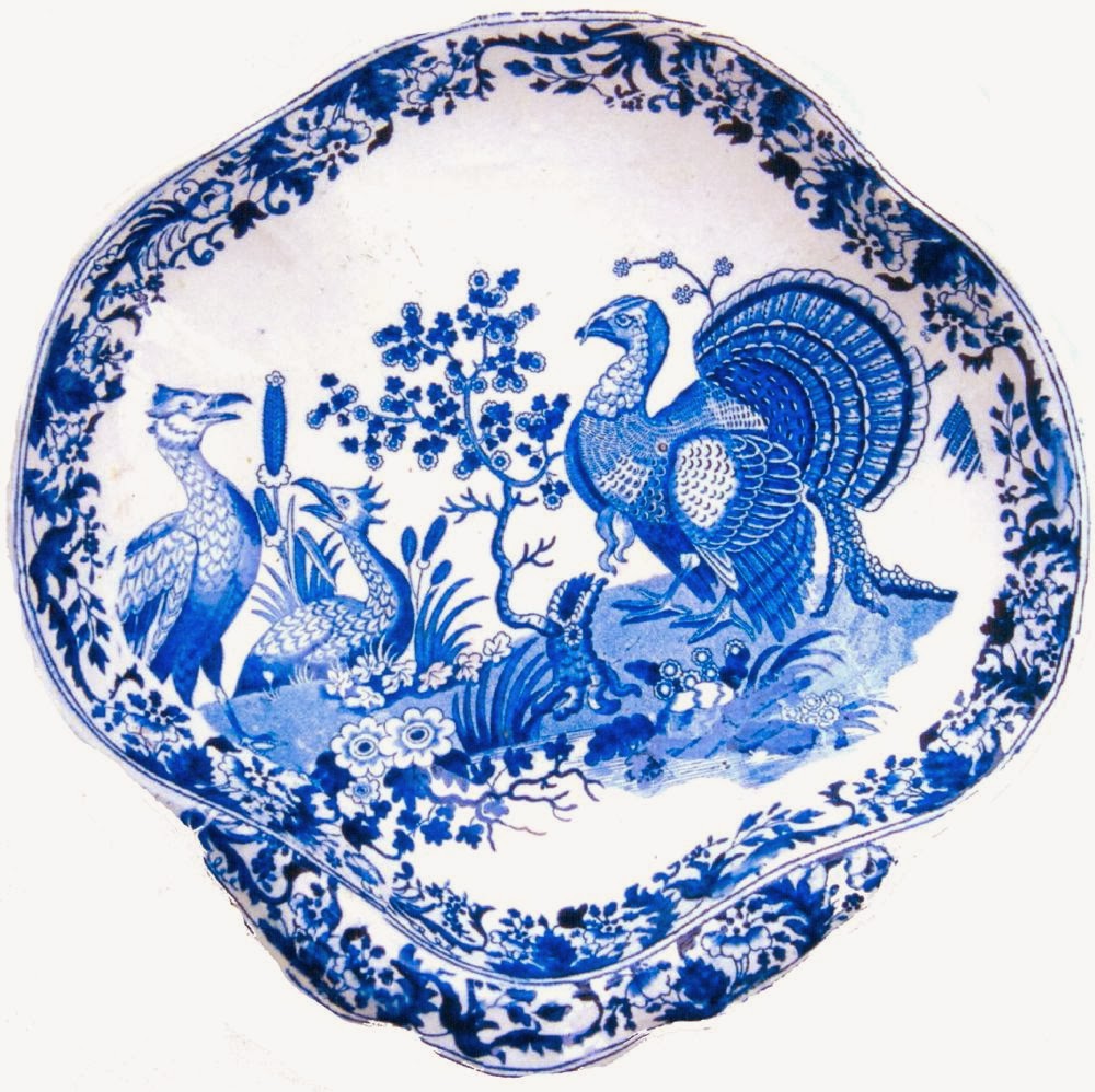 Dishy News - A Transferware Blog: THANKSGIVING AND TURKEYS ON TRANSFERWARE