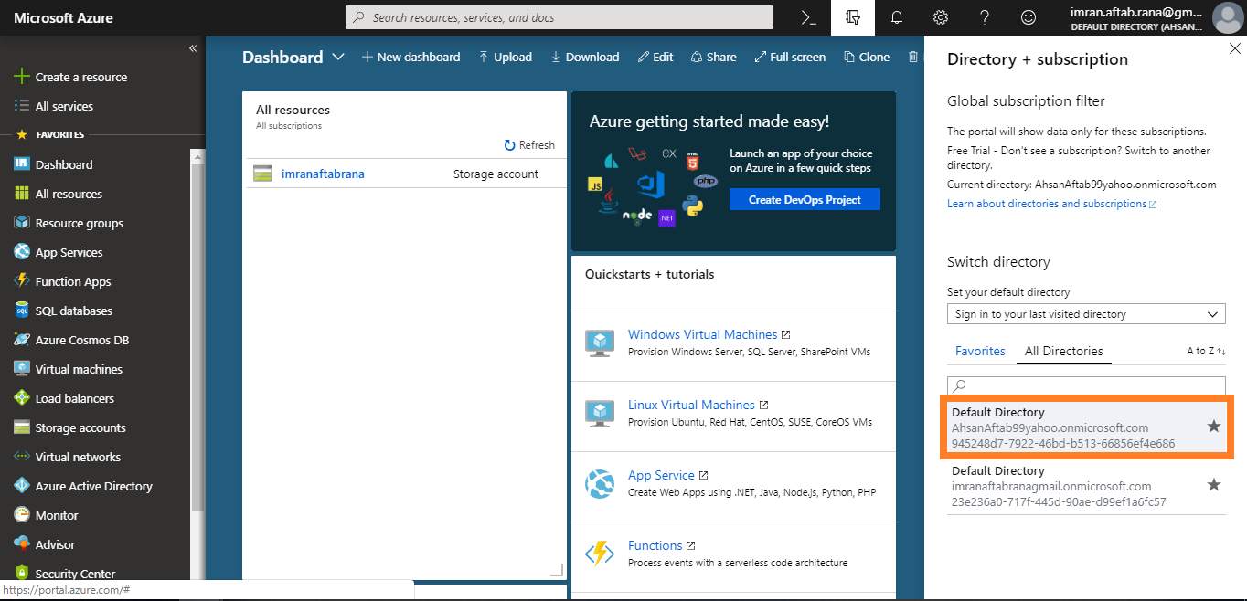 Sharing MS Azure Free Trail Subscription with Guest user accounts ...