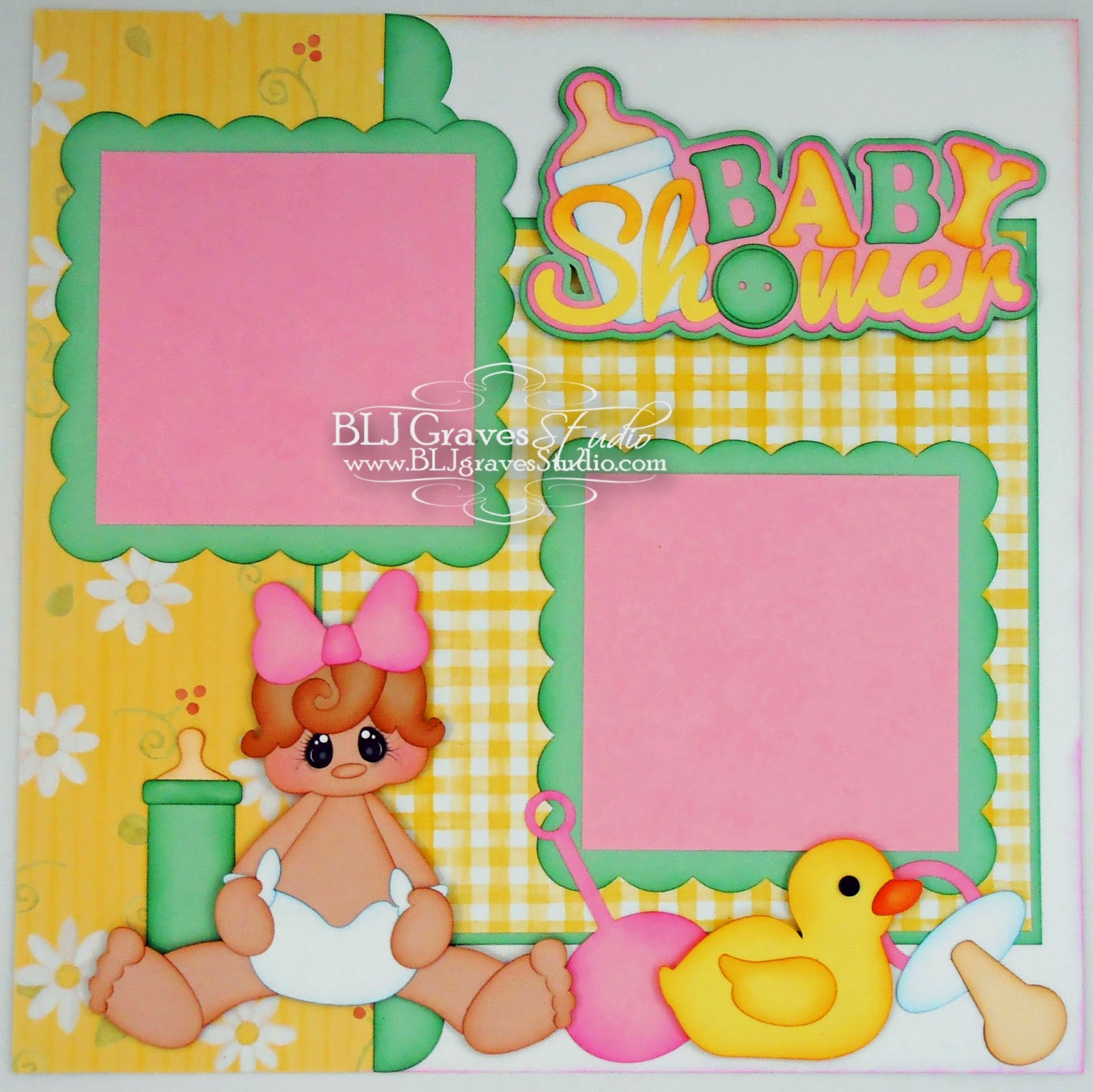 BLJ Graves Studio: Baby Shower Single Page Layout