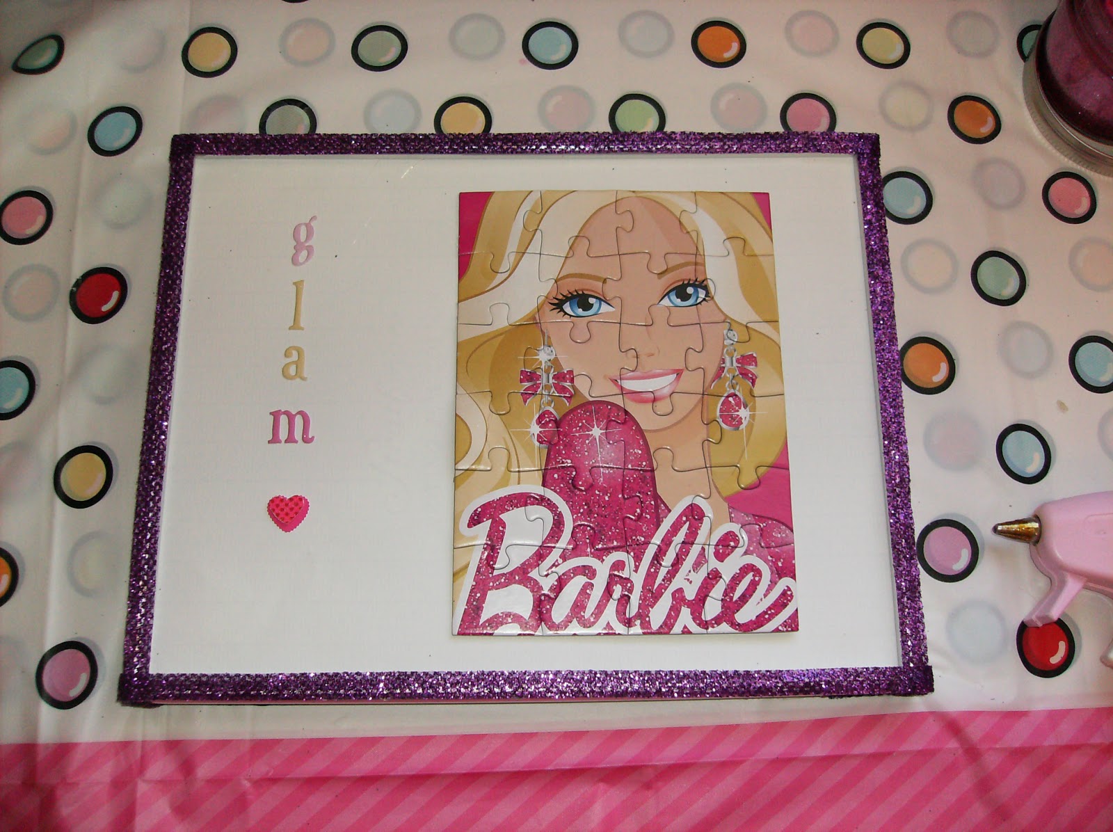 Love and Kisses, Maddalena: DIY Barbie Puzzle frame!!