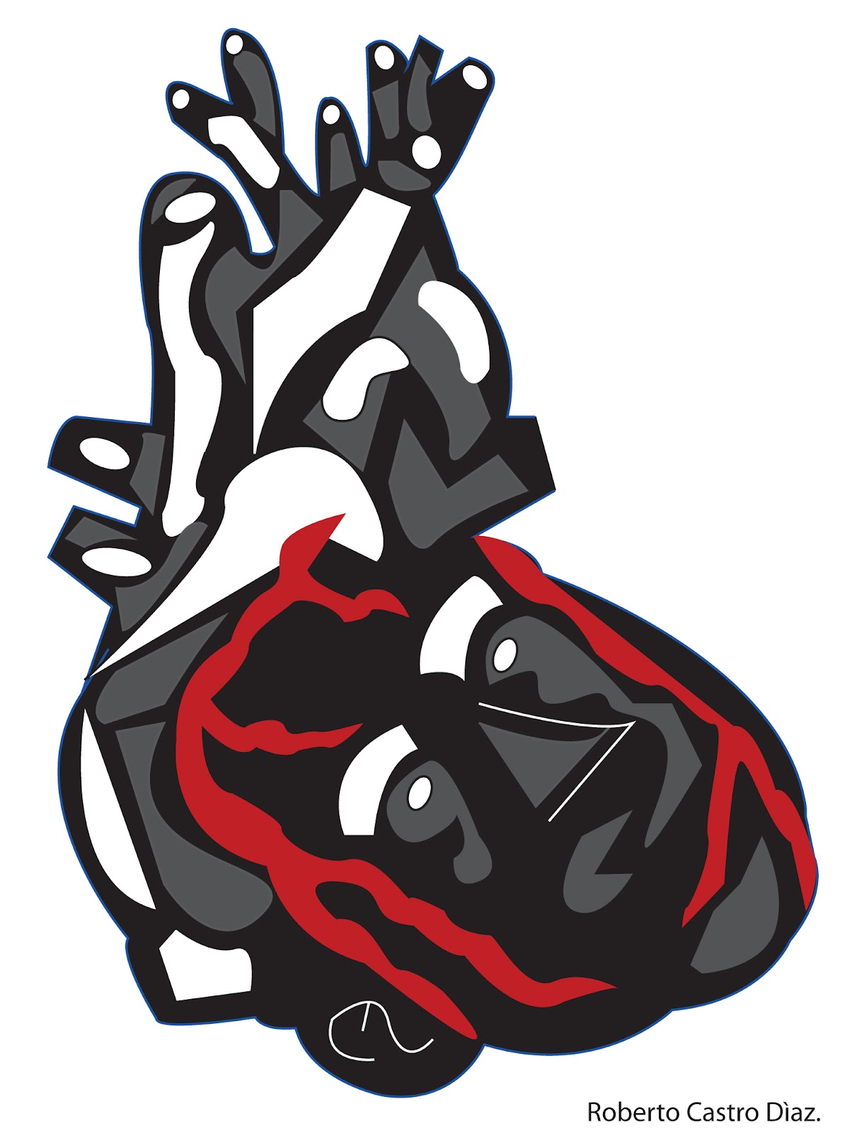 Robert: Ilustración del cuento Corazon Delator ( Edgar Allan Poe )