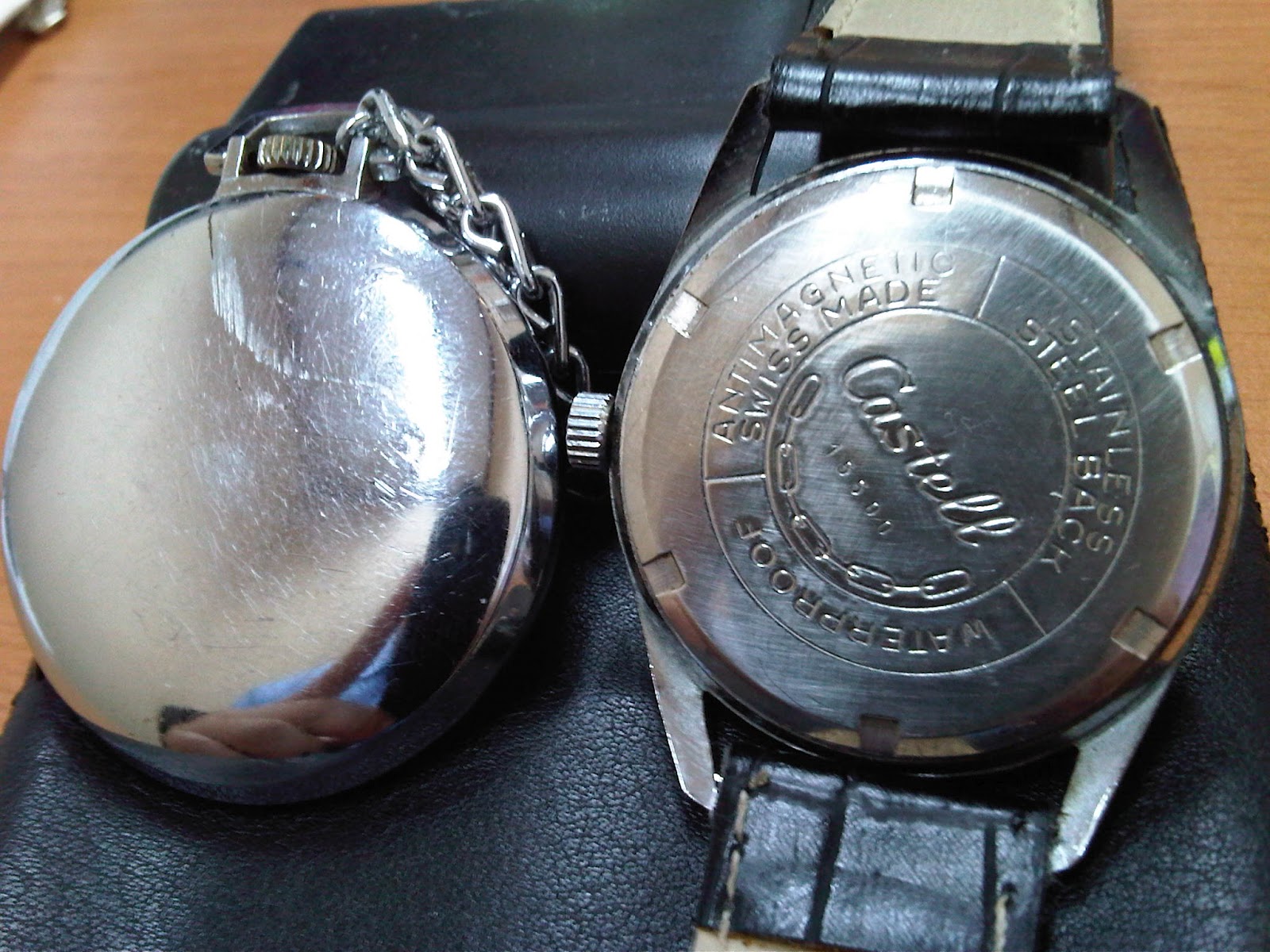 Watches Lover: [Sold] Castell Premier, watch ca. 60 & pocket watch ca. 70