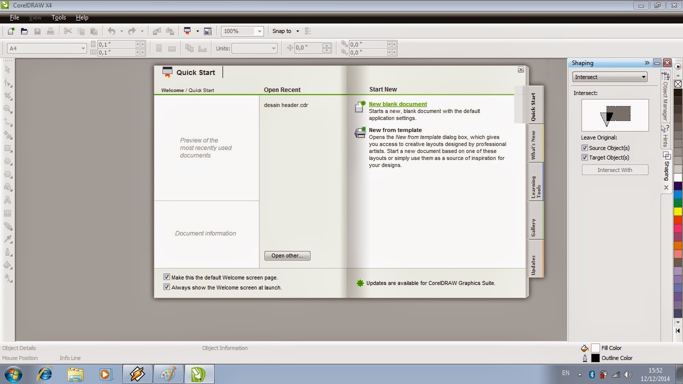 Mengenal layar kerja CorelDRAW | Kumpulan tutorial GRATIS dan kreatif
