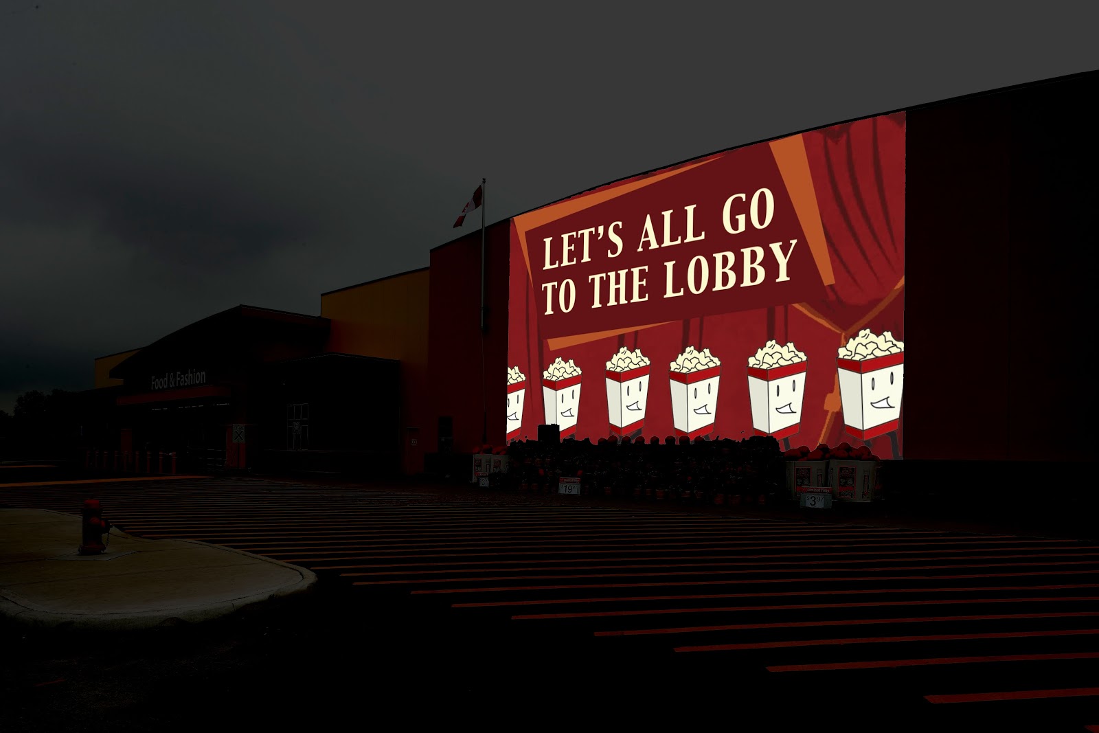 Slap The Penguin: Walmart plan drive-in theater store