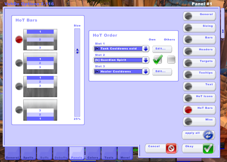 Vuhdo Guide: Vuhdo Setup Walkthrough