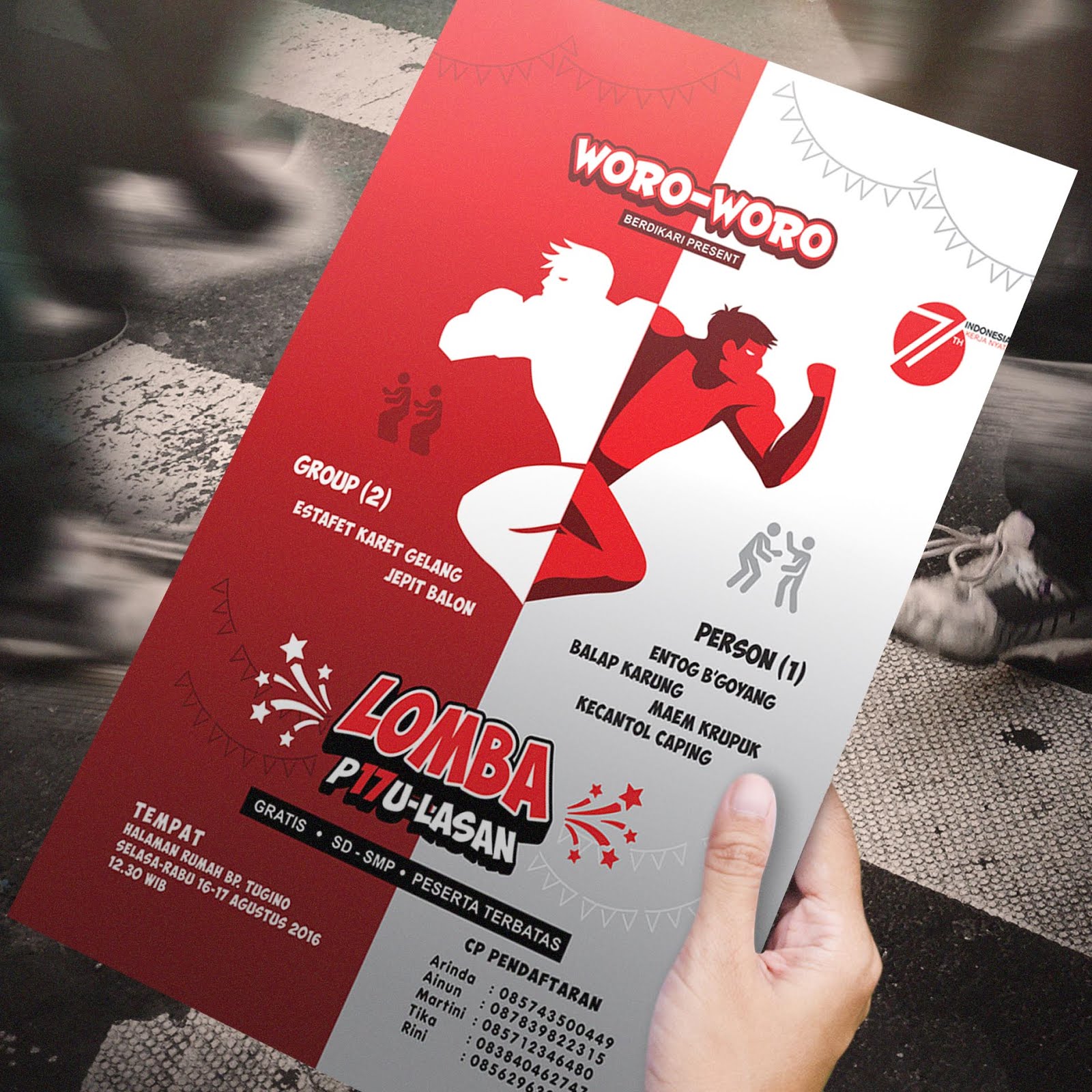 Flyer/Poster - Independent Day Contest - Poster Lomba 17 Agustus ...