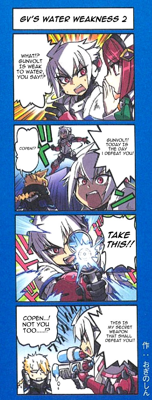 Skybane's Gunvault: New Gunvolt 4-Komas and Character Profiles from ...