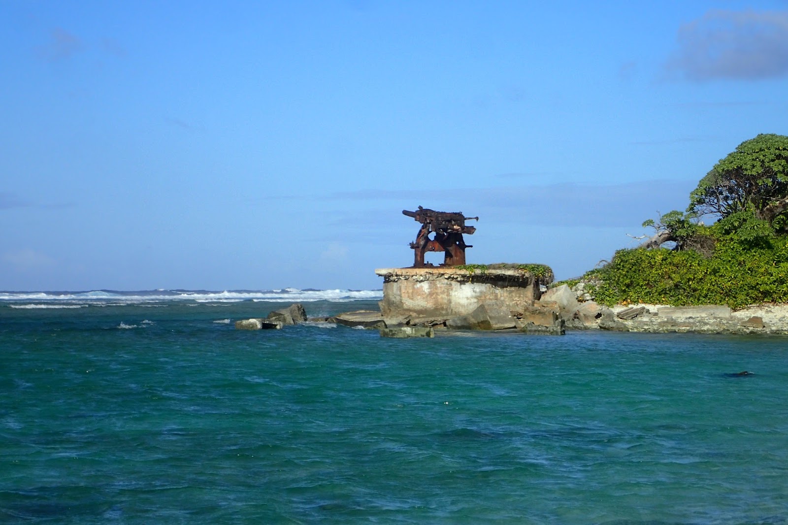 SV FLUENTA : World War II Relics at Maloelap - Above Water.