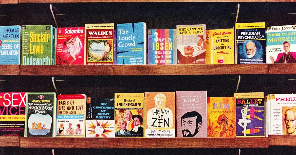 Papergreat: Incredible circa 1960 photo of paperback shelf at bookstore