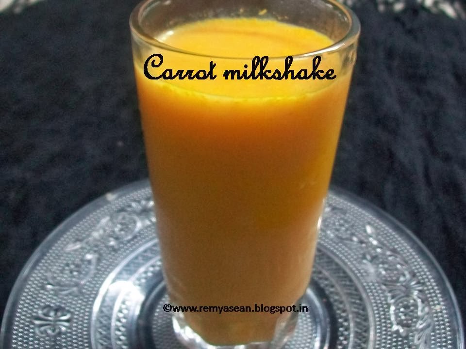 Remmy's Kitchen: Carrot milk shake