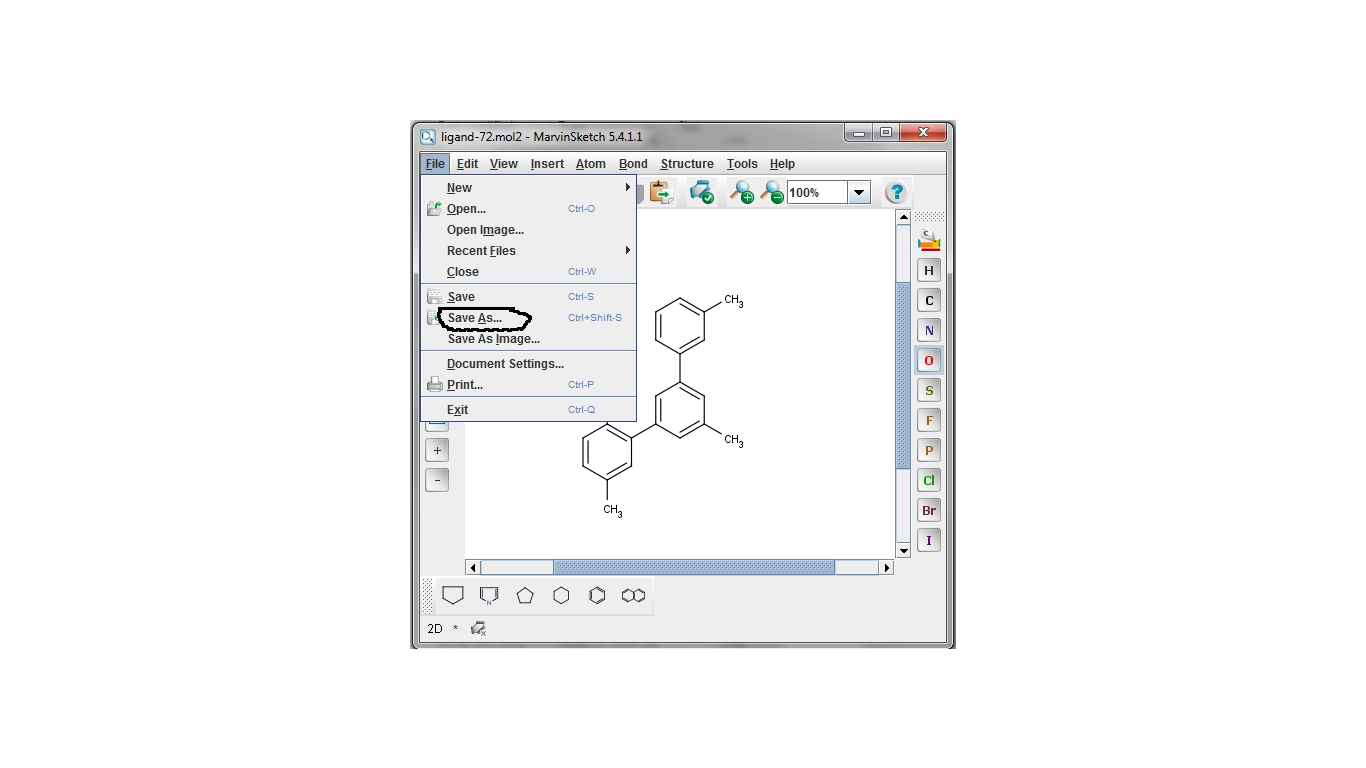 INFORMATION NOW: DRAWING MOLECULES IN Mol2 FILE FORMAT
