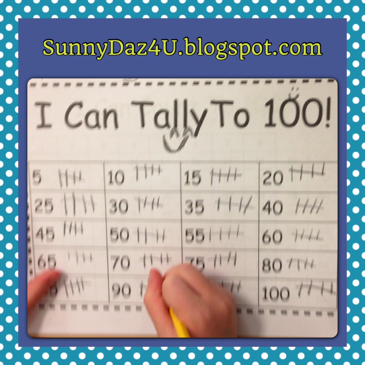 Sunny Daz 4 U: I CAN TALLY TO 100! - Center2Pockets