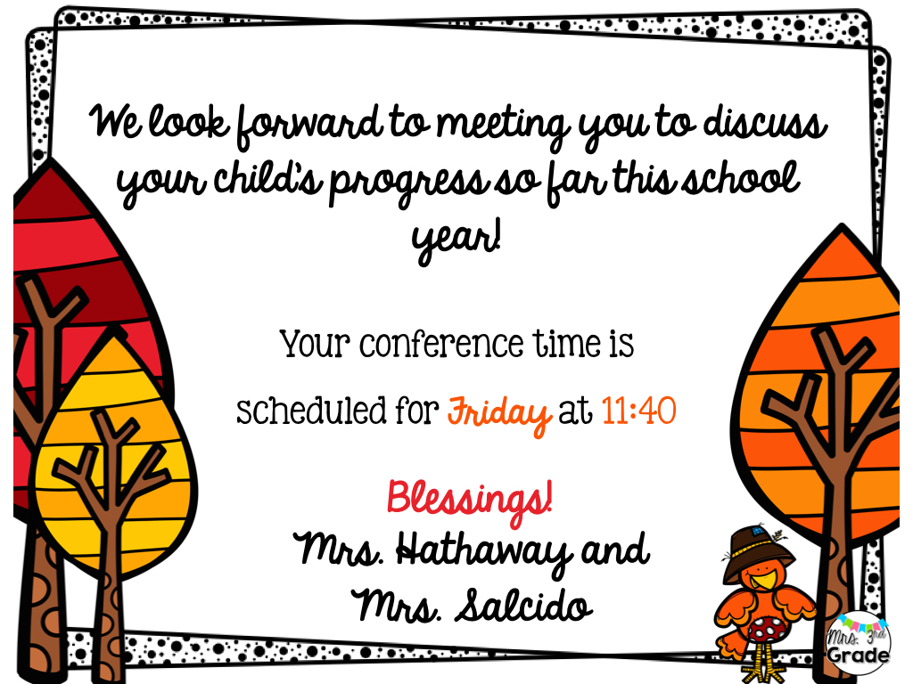 Parent Conferences - Tips & Freebie - Cassandra Hathaway