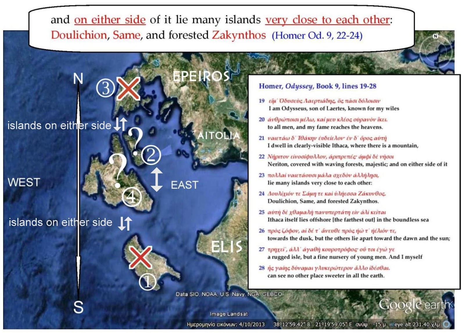 Homer's Ithaca: Searching for the exact location of "clearly-seen ...