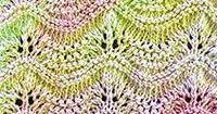 Old Shale Lace Pattern - Hand Knitting Stitches
