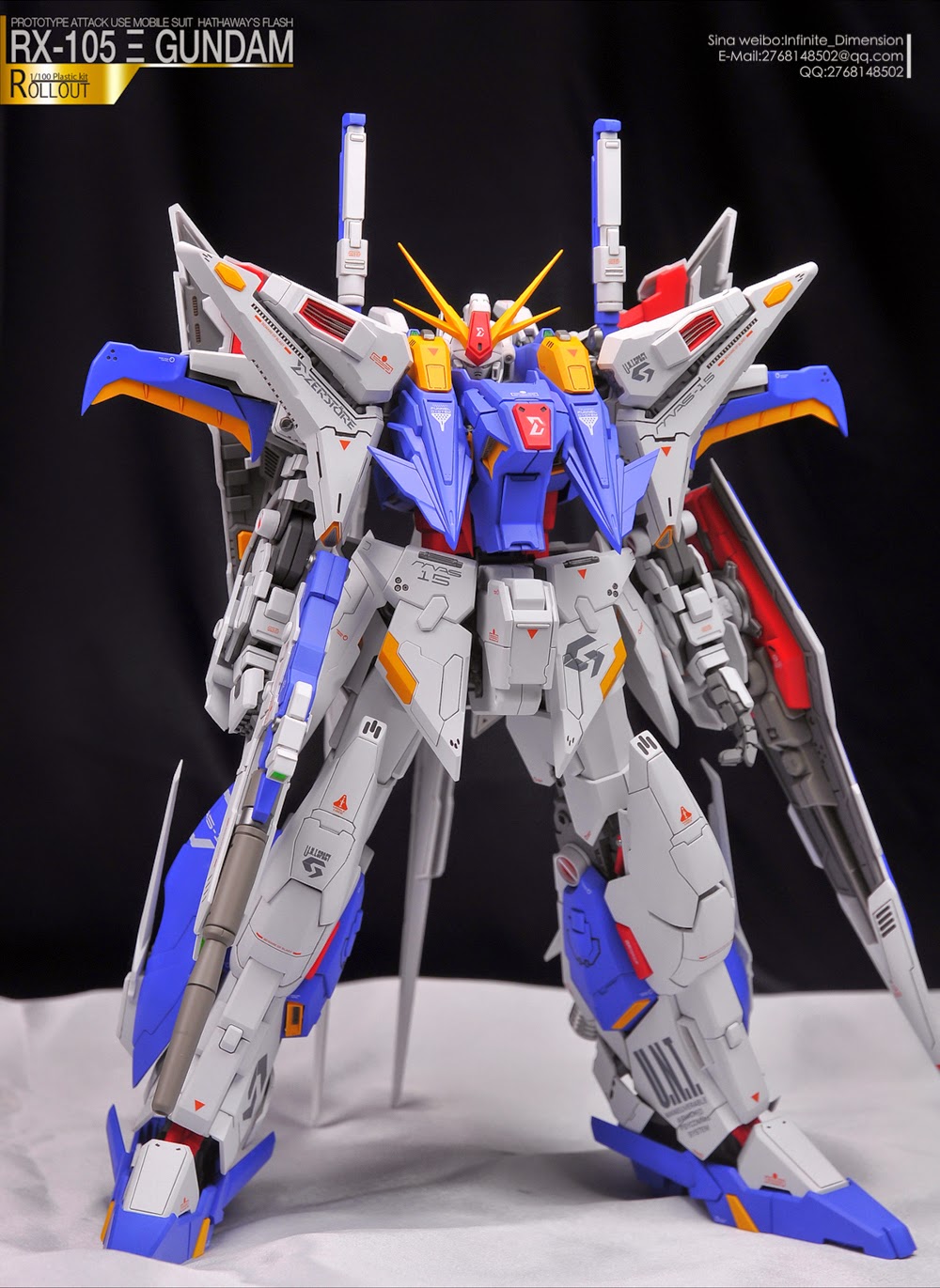 Custom Build: Mechanicore 1/100 RX-105 Xi Gundam "ZERSTORE" - Gundam ...