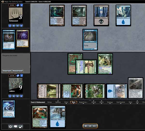 Magic the Gathering Adventures: [Modern] Unblockable in Blue Green