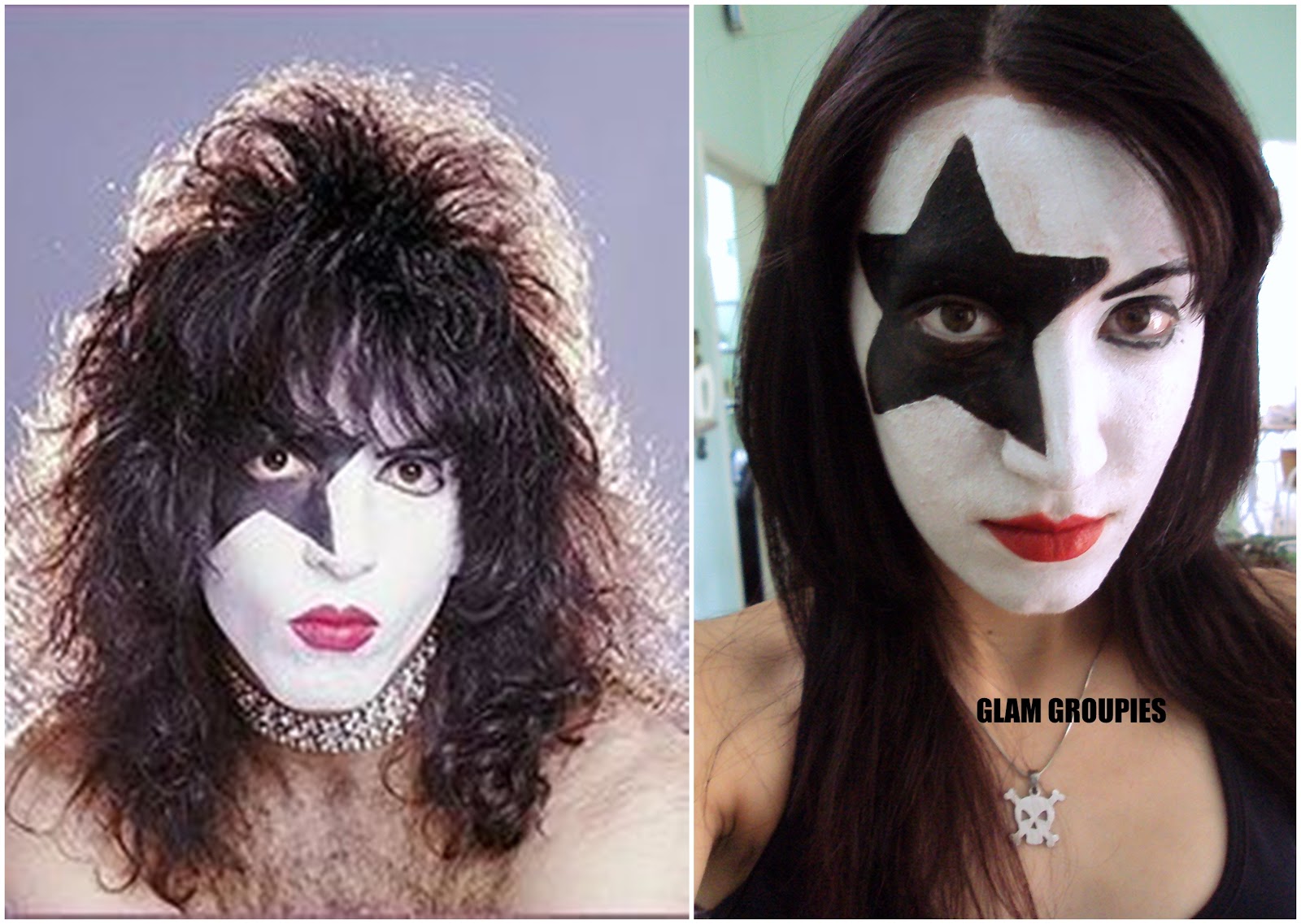 Paul Stanley Makeup Template