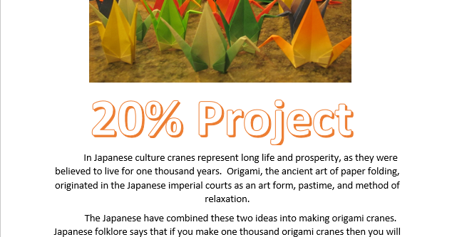 20% Project: Closer!!