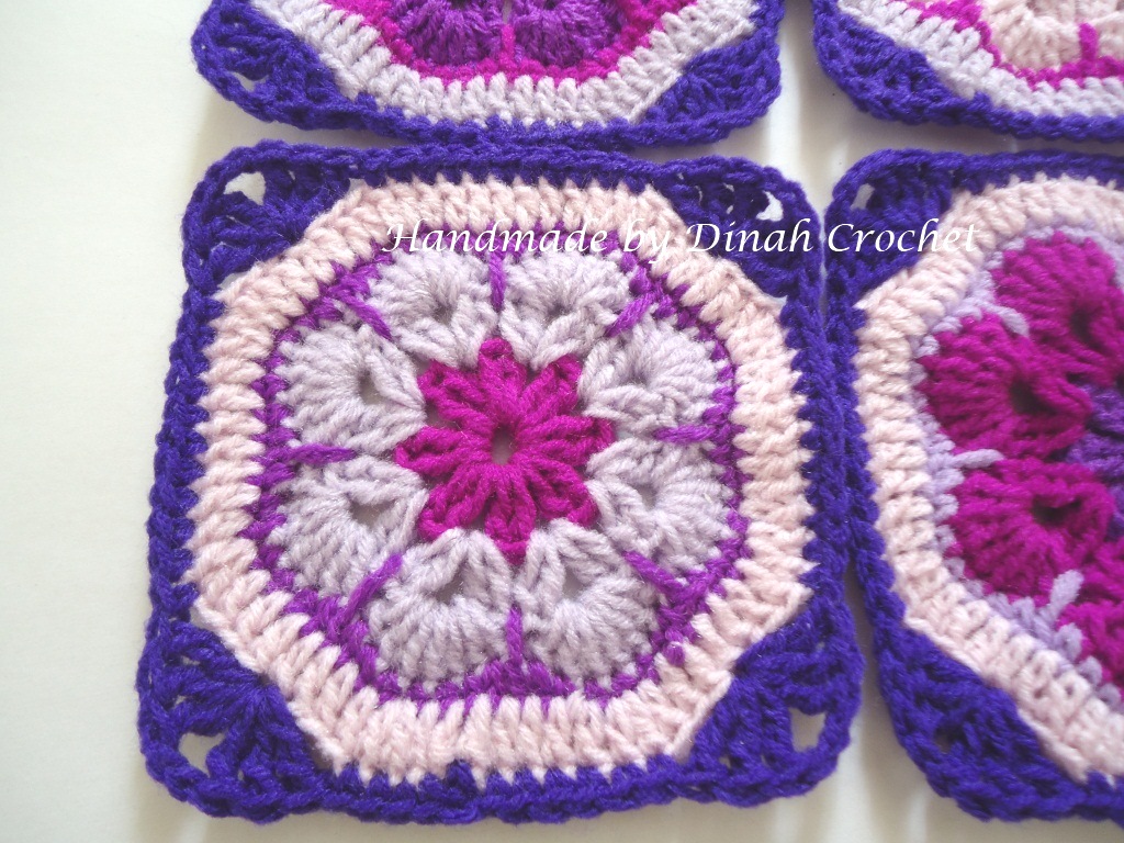 Dinah Crochet: African flower square