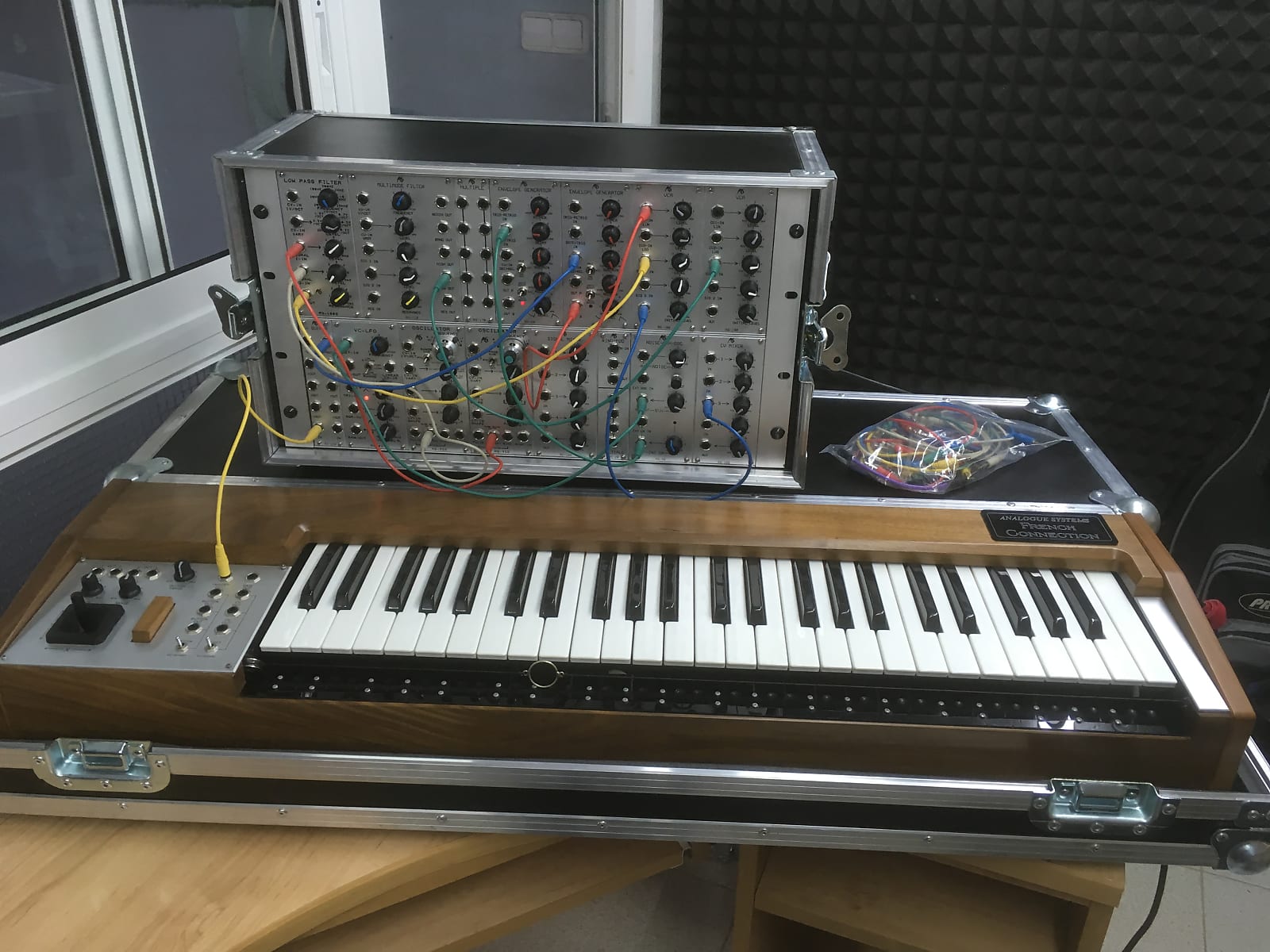 MATRIXSYNTH: Analogue Systems French Connection and System 1 + FlightCase