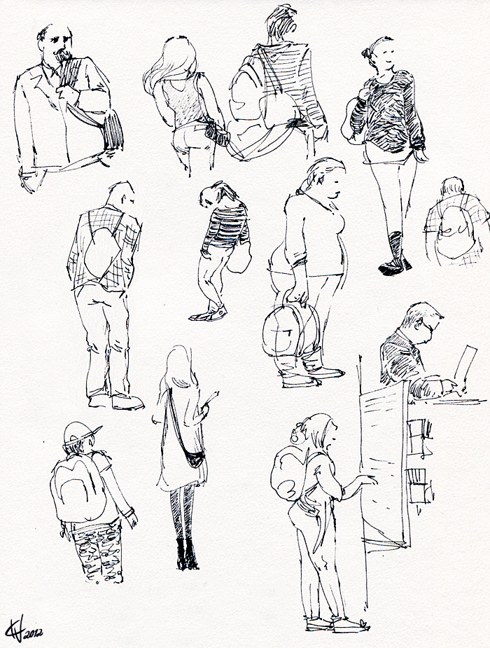 Rough People Sketches Sketch Coloring Page