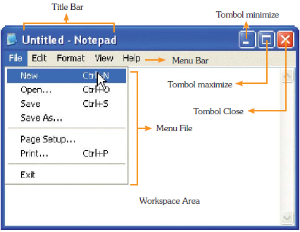 Membuat Dokumen dengan Notepad - Tempat Mencari Ilmu