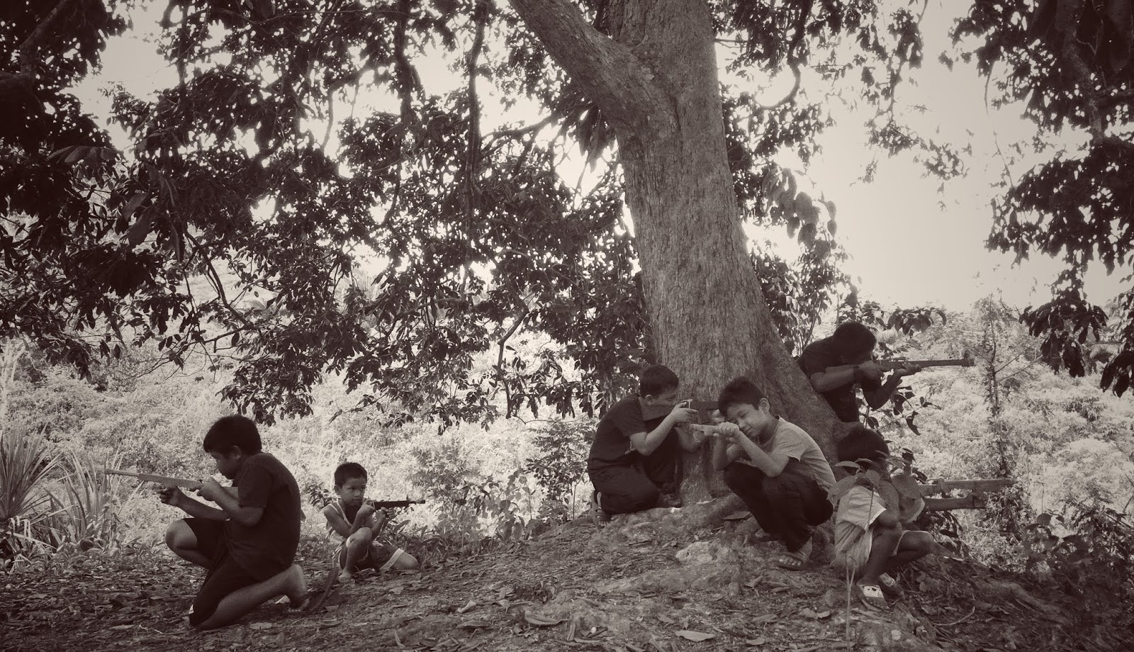 Permainan Budak kampung zaman dulu. Senapang Kayu terung pipit dan ...