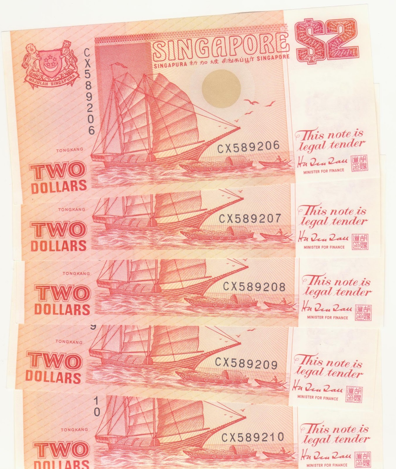 Collectible Items For Sale: Singapore notes