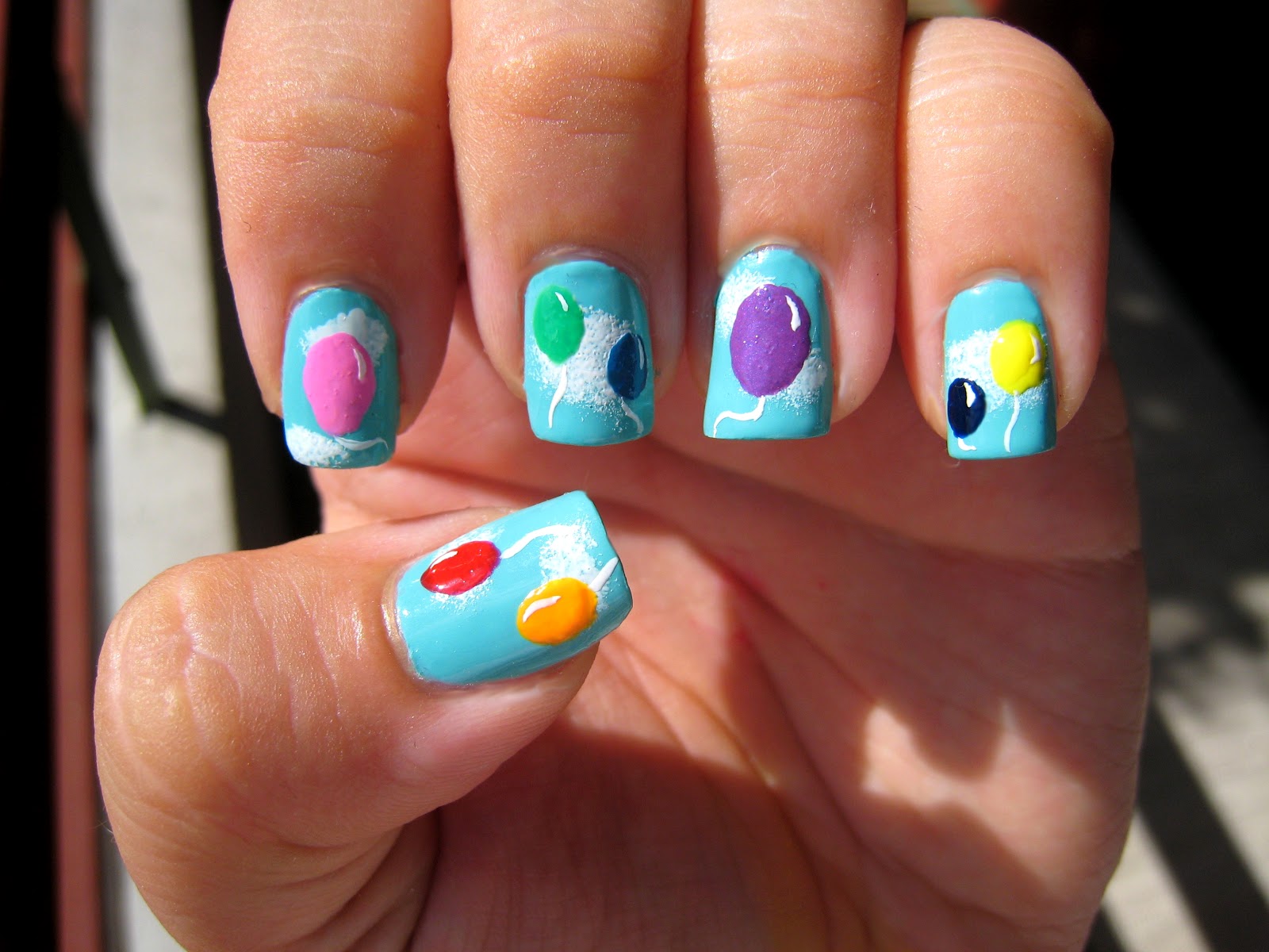 Purple Polish: Balloon Nail Design