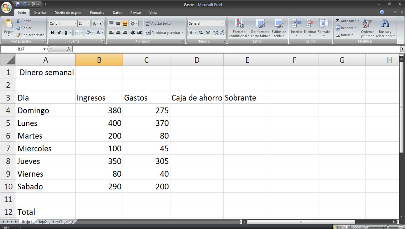 EXCEL: TIPOS DE DATOS