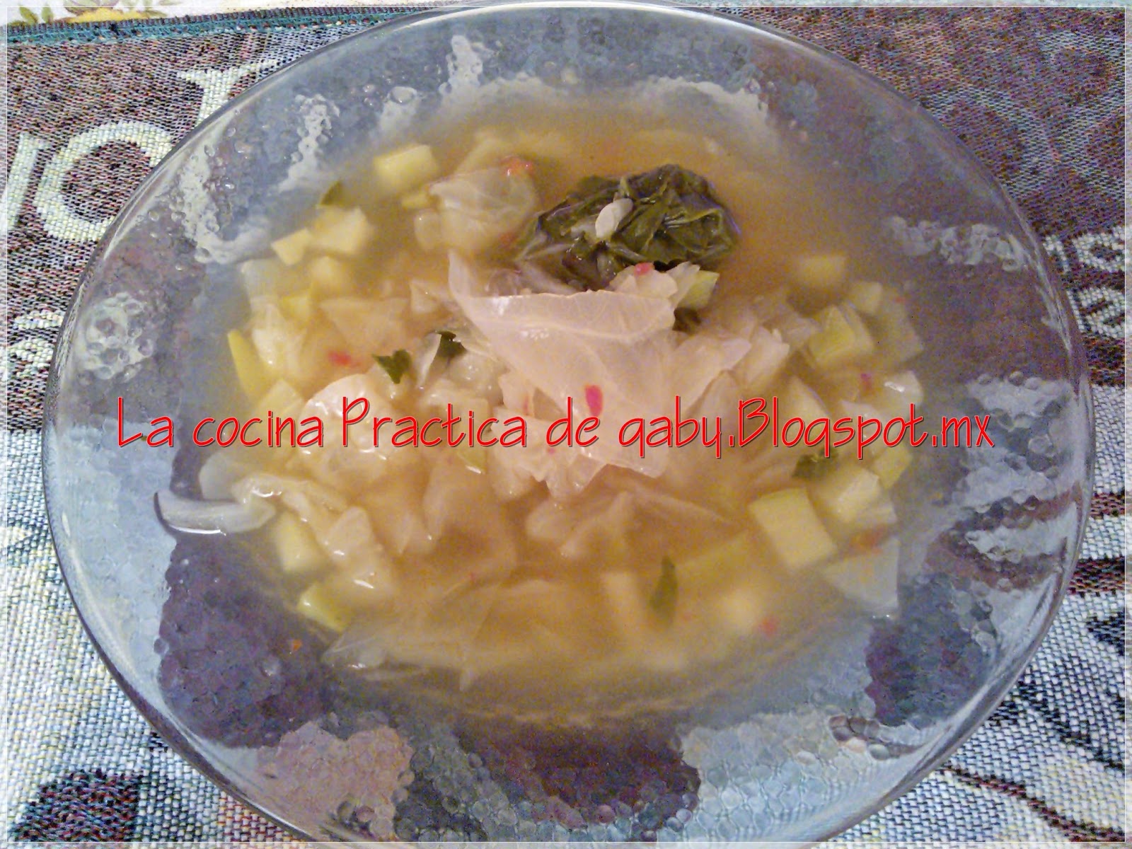 La Cocina Practica de Gaby: Caldito de la Abuela
