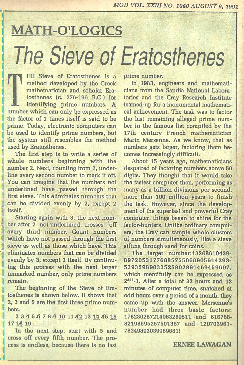 ALAM MO BA 'TO? (Do You Know This?): Math-O'Logics: The Sieve of ...