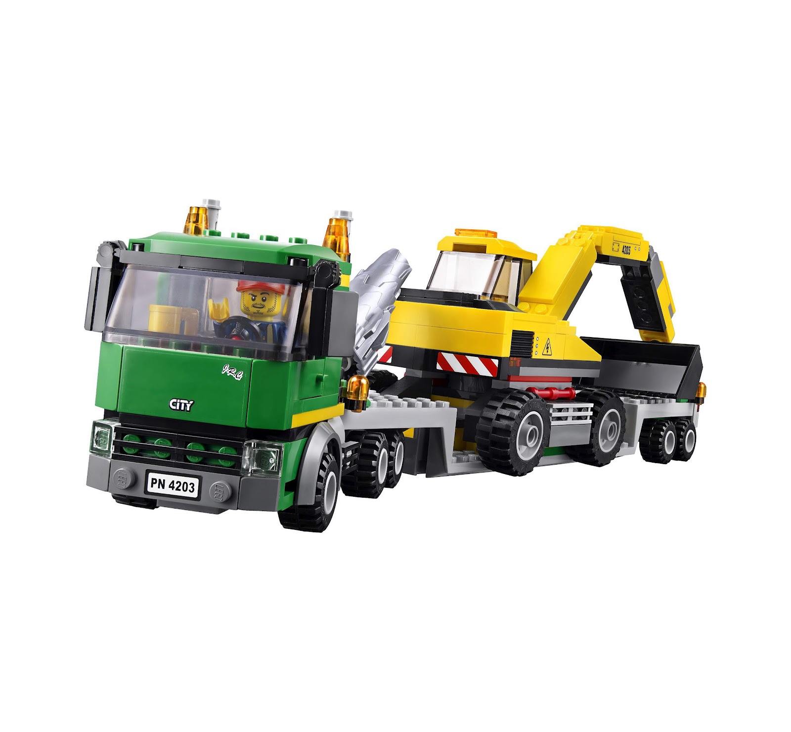oneTWOBRICK.com: set database: LEGO 4203 excavator transport