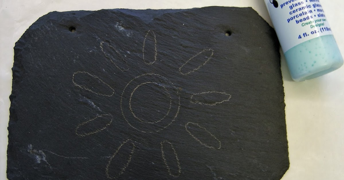 Terry Ricioli Designs: Etched Slate Sign