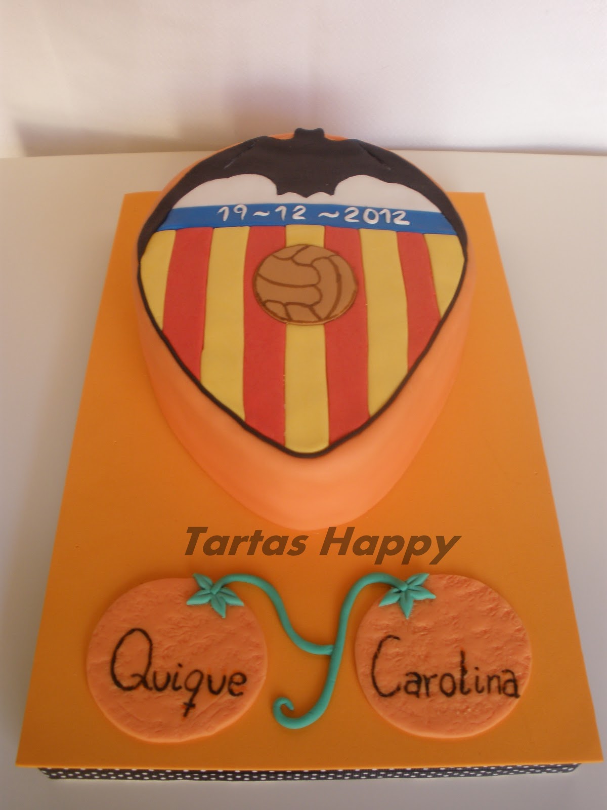 Tartas Happy: TARTA DEL VALENCIA CF