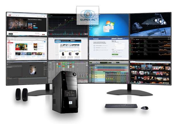 Multi-Monitor Tips and Tricks: SUPER PC | Twelve Screen Computer and 12 ...