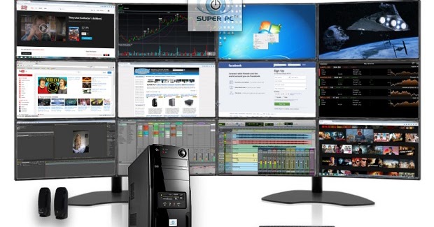 Multi-Monitor Tips and Tricks: SUPER PC | Twelve Screen Computer and 12 ...