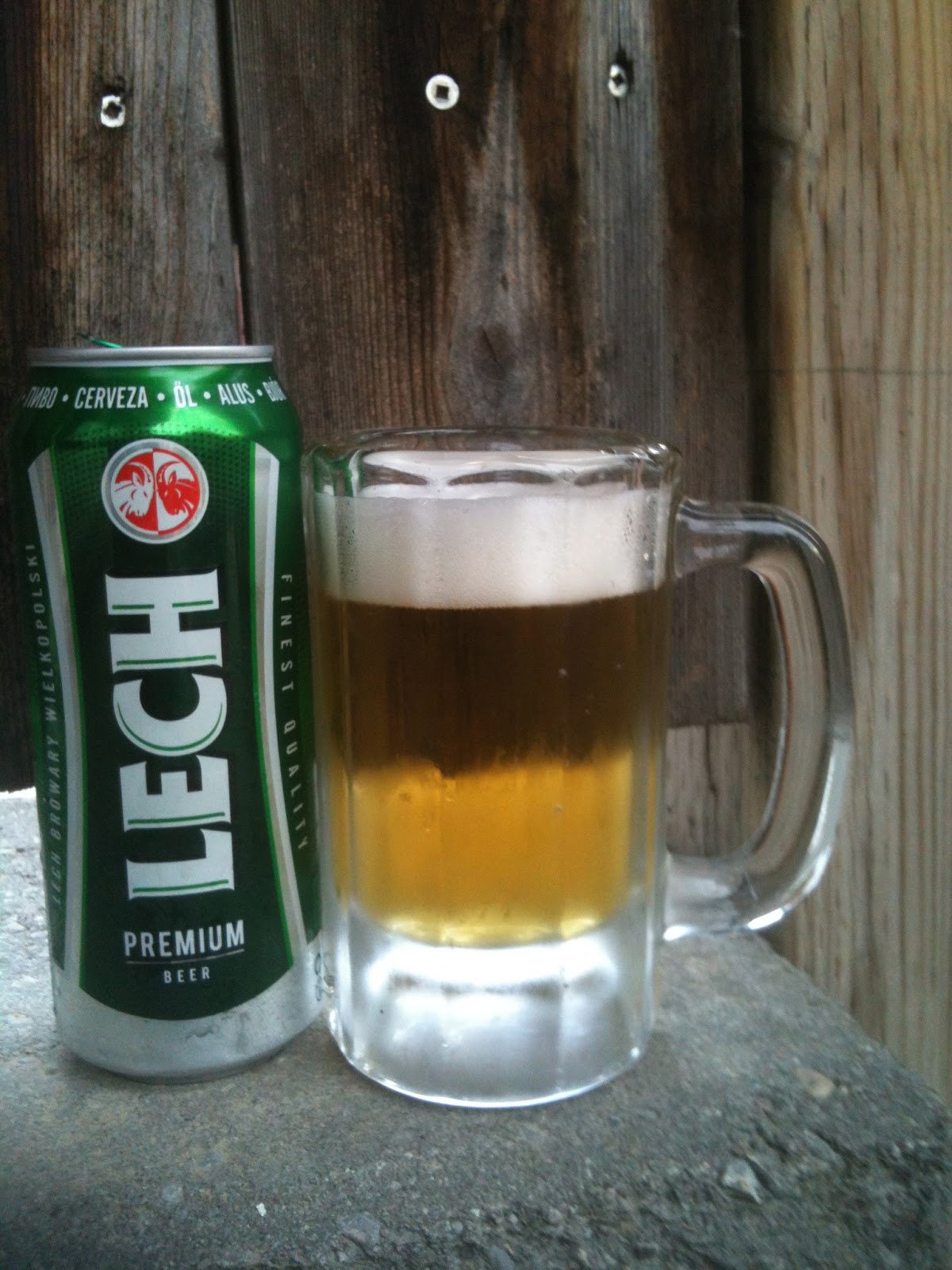 Stout Man in a Bitter World: Lech Premium Beer