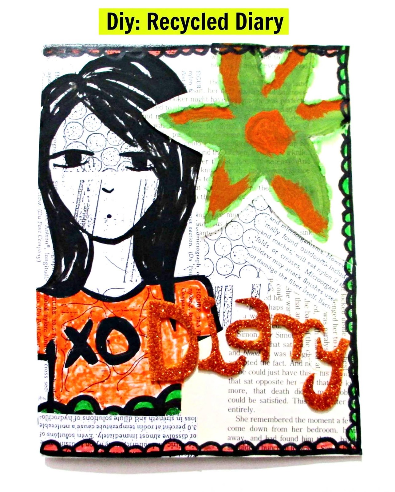 Diary of Seresha: DIY: Recycled Diary