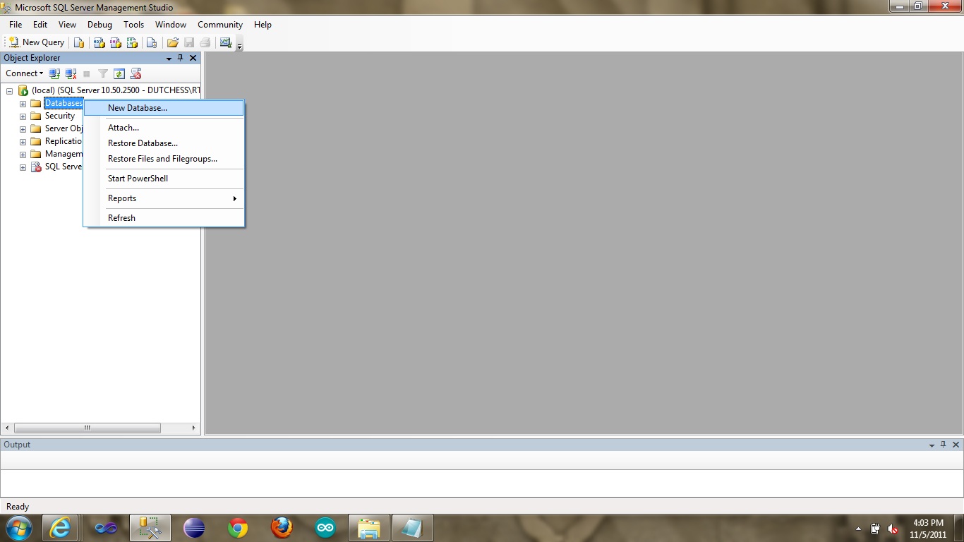 Fun Projects of Various Types: MS SQL Server 2008 R2 - New Database and ...