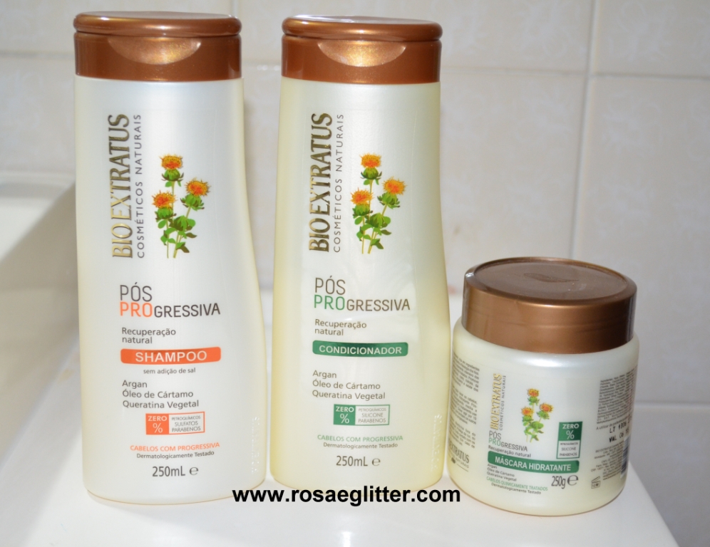 Testei: Linha Pós Progressiva Bio Extratus - Rosa e Glitter