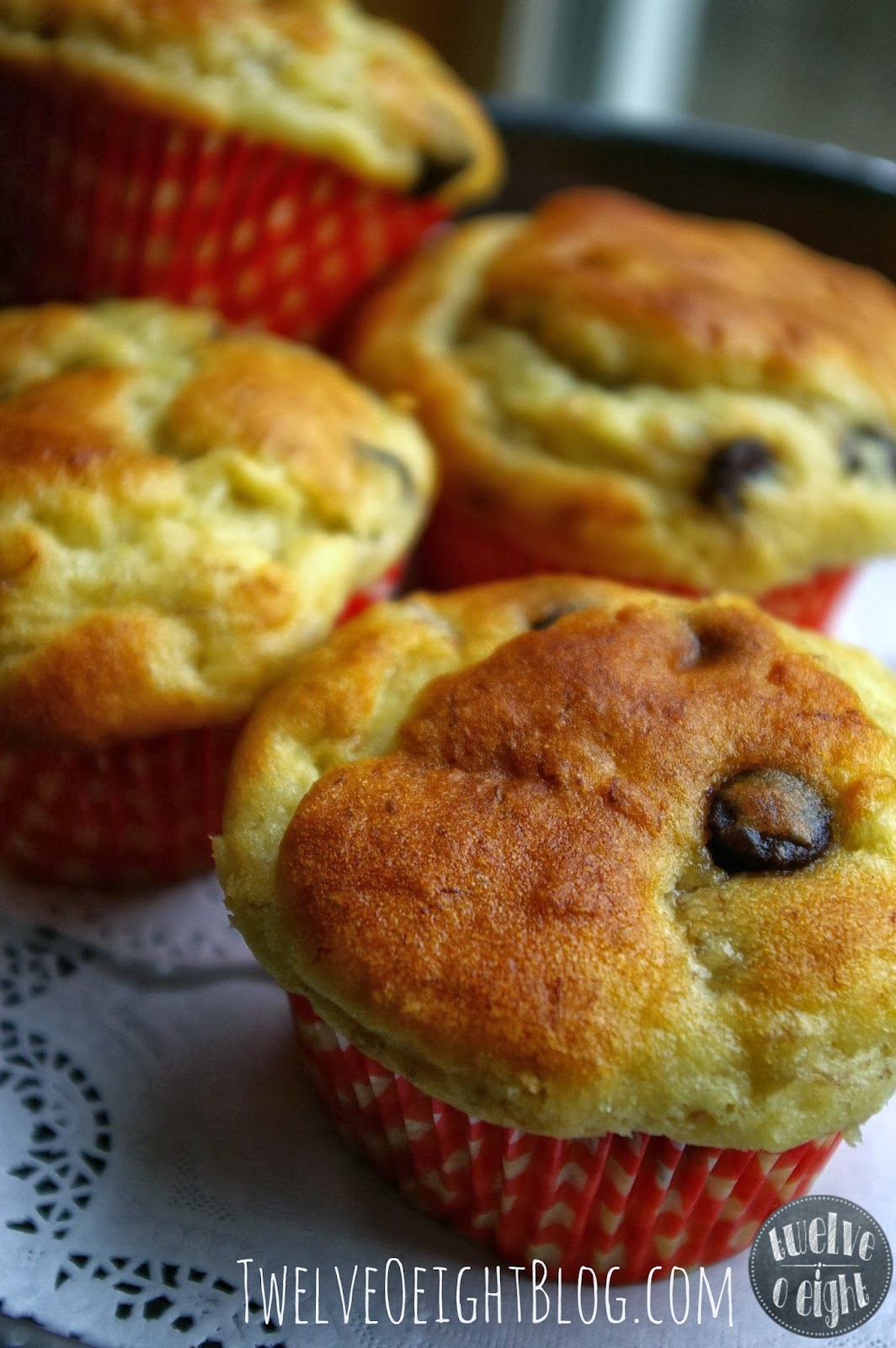Chocolate Chip Banana Muffins + muffin facts you need in your life ...