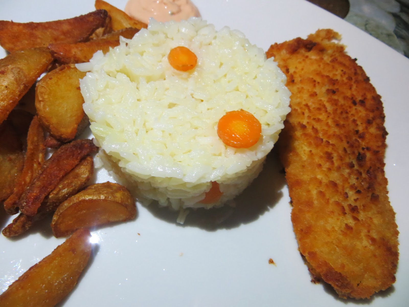 Su Delícia: Filetes de Pescada Panados com Limão com arroz de cenoura ...