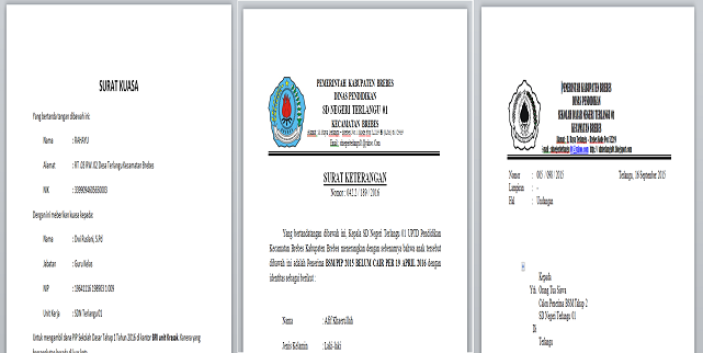 Contoh Format SK PIP, Surat Kuasa dan Undangan Calon Penerima PIP ...