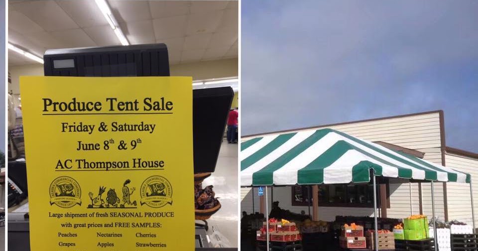 AC Produce Tent Sale Friday and Saturday! - P.O.W. Report