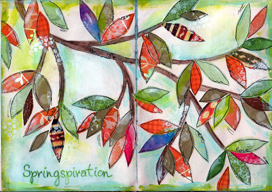 Creative days: Using journal pages as inspiration for textiles