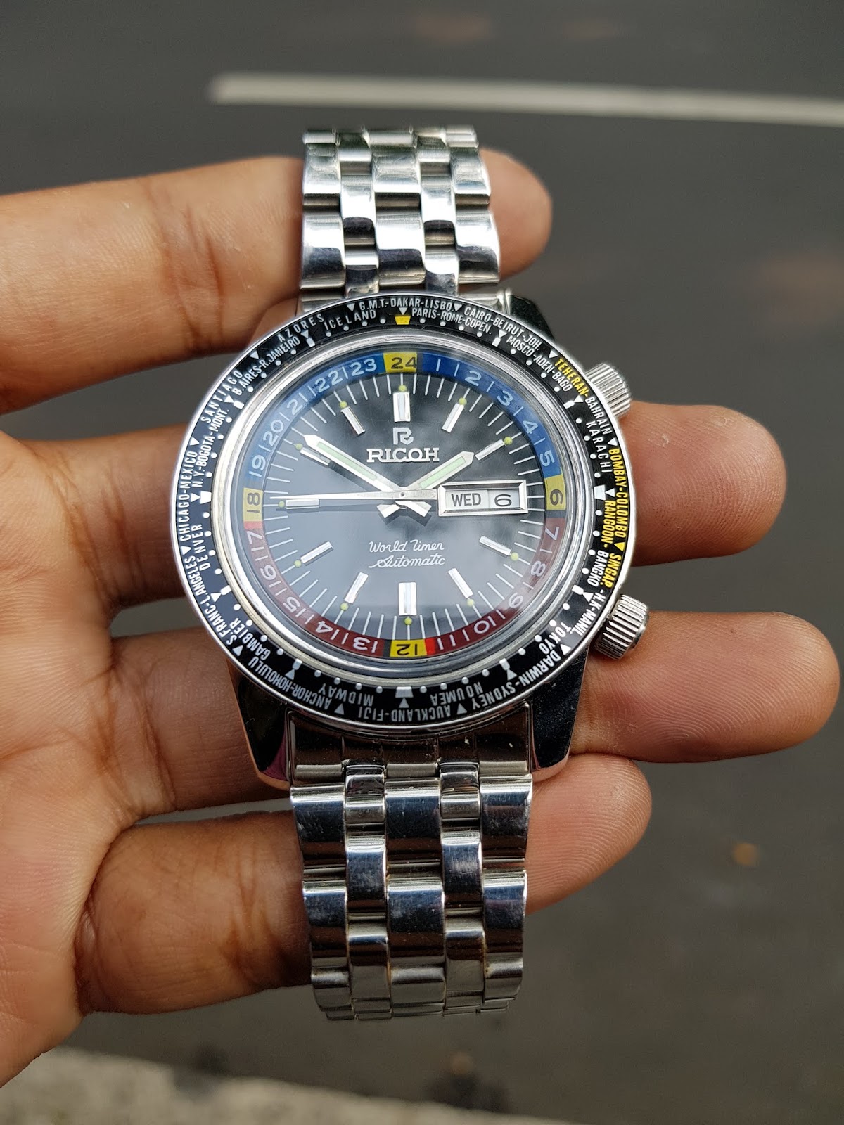 One Arloji: Ricoh World Timer Automatic Sold