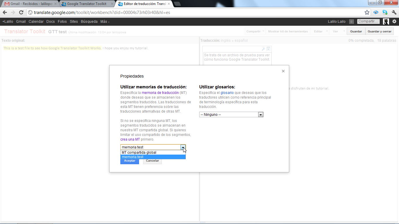 Herramientas del traductor: Cómo crear un proyecto de traducción con memoria en Google ...