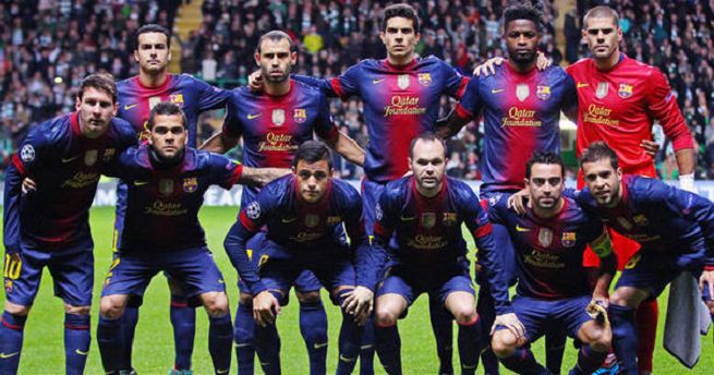 Barcelona and Real Madrid Lineups Champions League 2013-2014 - site ...